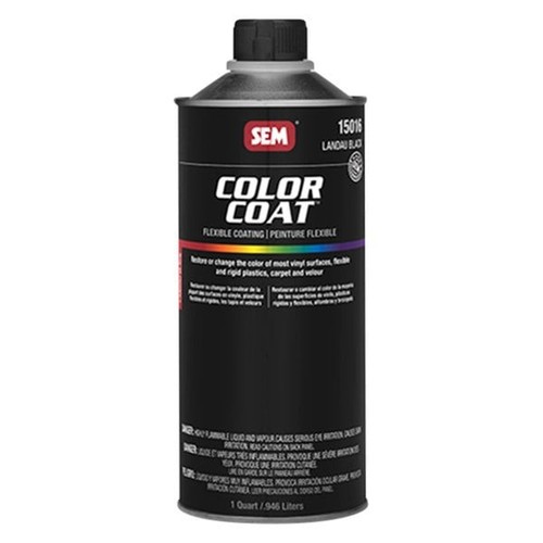 SEM 15016 Color Coat 1 qt Landau Black Spray-On Interior Paint ...