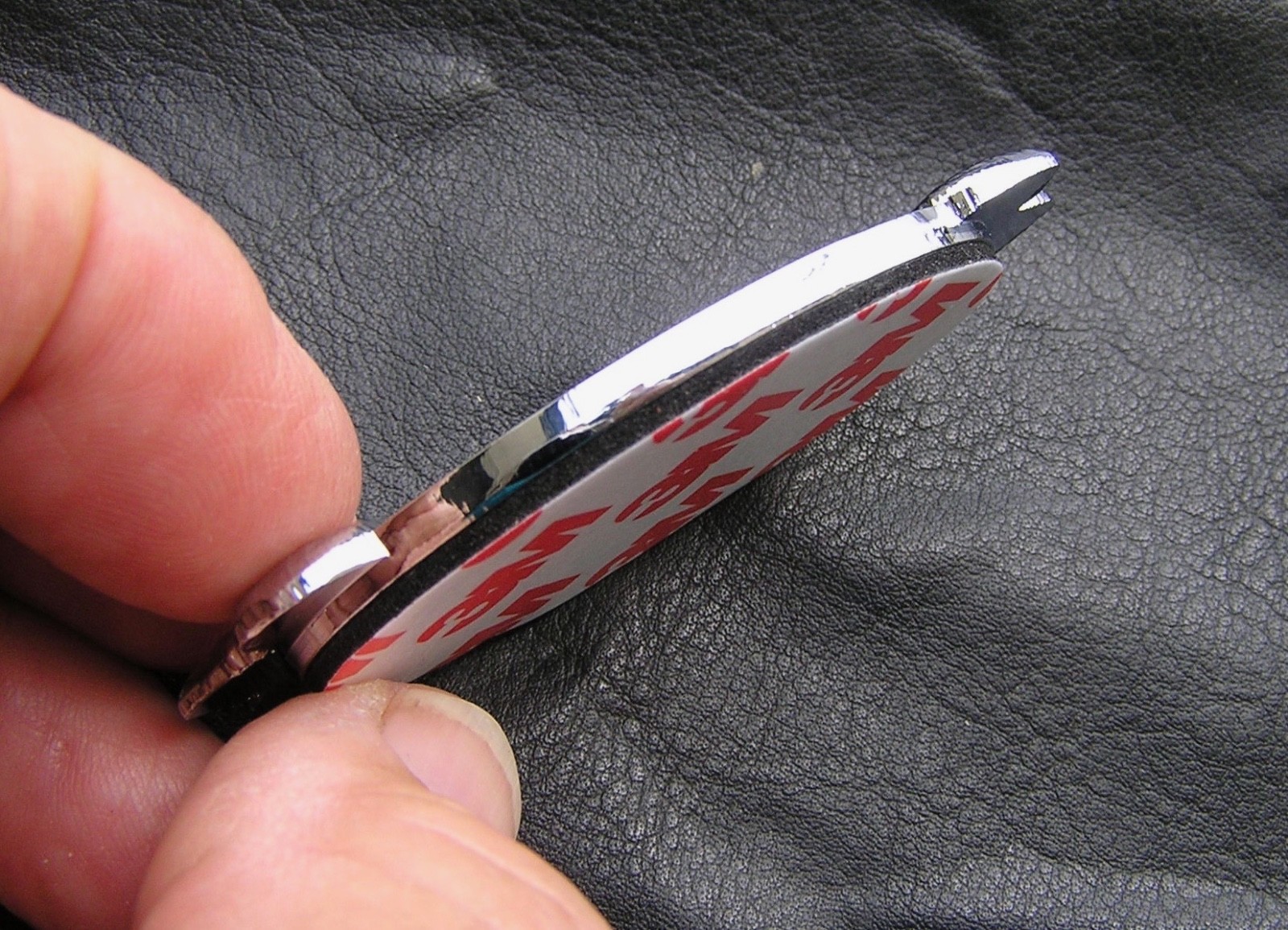 THE BEAST PAIR OVAL CAR FENDER EMBLEMS Chrome Metal Badges *NEW* HotRod ...