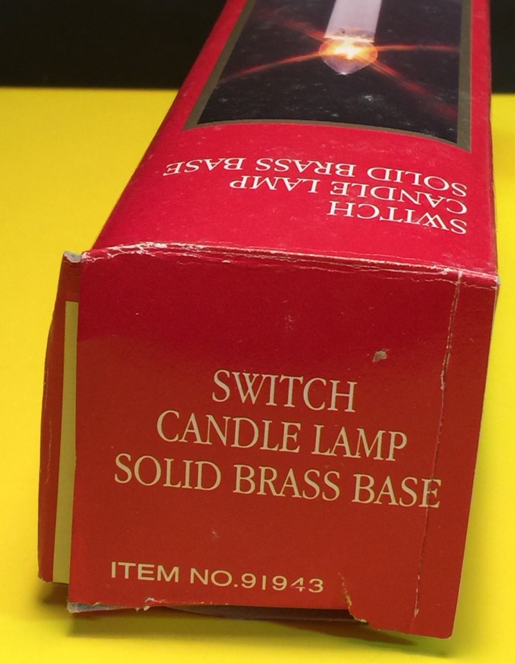 Switch Candle Lamp Solid Brass Base Christmas Decor Gift | eBay
