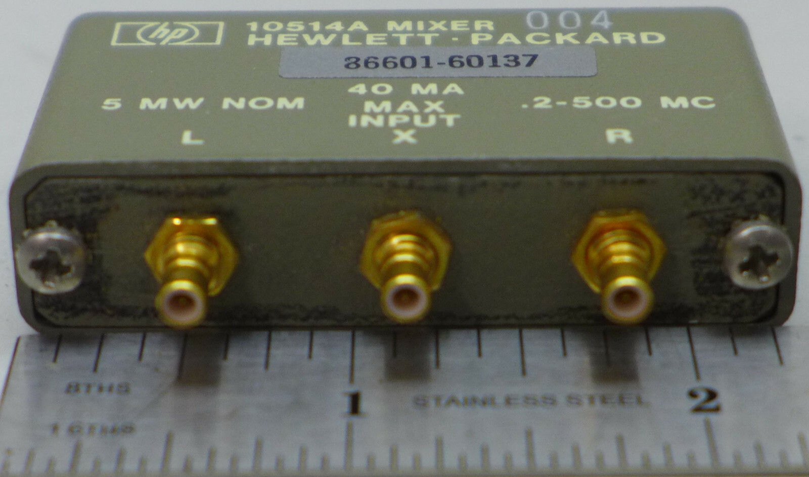 HP 10514A Double Balanced Mixer 86601-60137 0.2-500 MHz | eBay