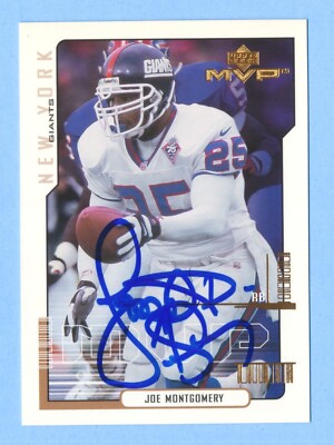 Joe Montgomery - Signed/Autographed 2000 Upper Deck MVP Card #110 ...
