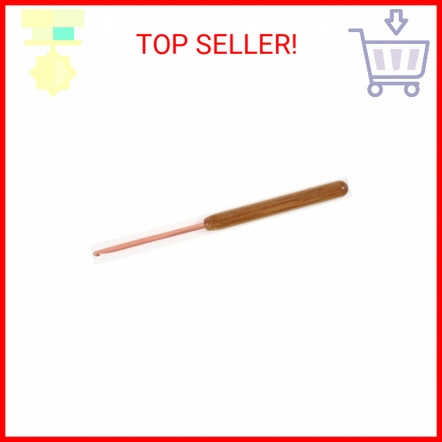 Susan Bates 5-1/2-Inch Bamboo Handle Silvalume Head Crochet Hook, 3.5mm ...