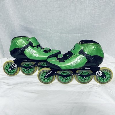 Vanilla Carbon Speed Green Inline Speed Skates 7000 Series M 11 / L 12 ...