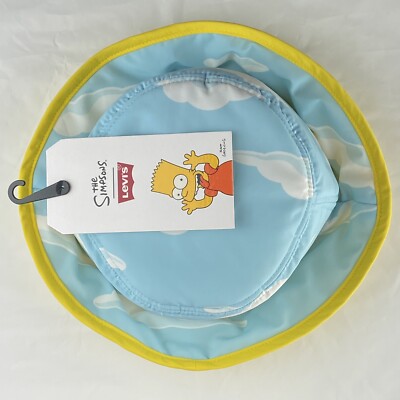 Levi’s x The Simpsons Blue Clouds Cozy Puffer Bucket Hat Size M OSFM ...