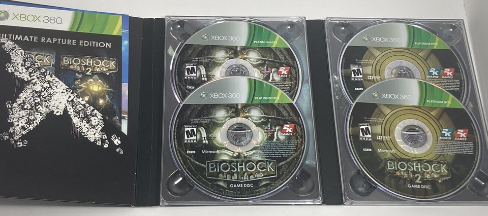 BioShock - Ultimate Rapture Edition (Microsoft Xbox 360, 2013, 4 Discs ...