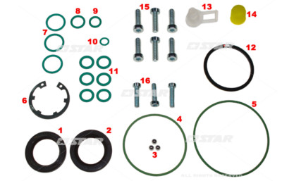 5.9L 6.7L Dodge Cummins Diesel CP3 Pump Rebuild Repair Seal Kit fits ...