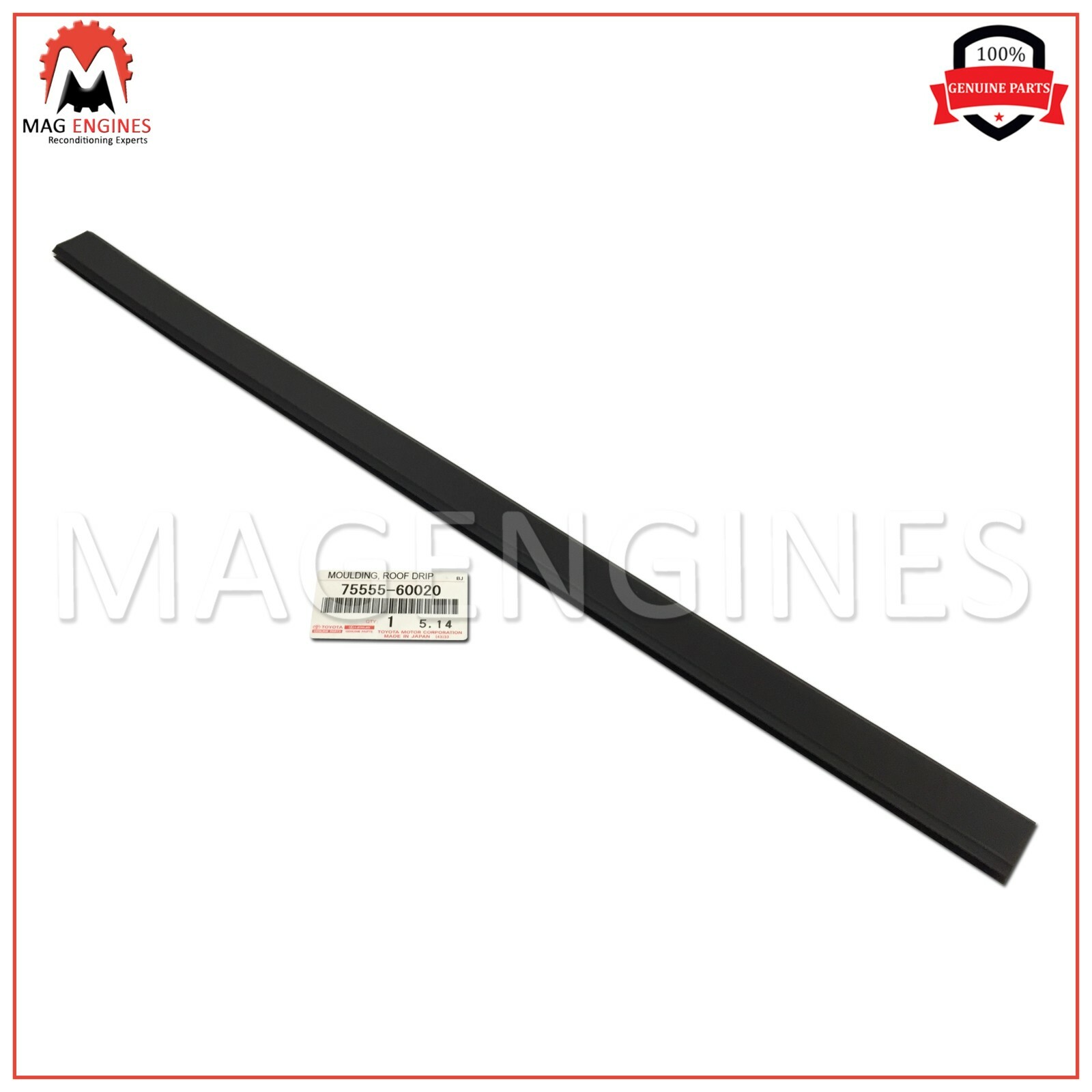 75555-60020 GENUINE OEM MOULDING, ROOF DRIP SIDE FINISH, CENTER, RH/LH ...
