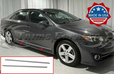 fit: 2012-2014 Toyota Camry Body Side Molding Accent Trim Cover Sticker ...