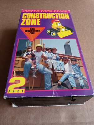 How We Work 2-Pack, Construction Zone, Kids Construction Zone. VHS ...