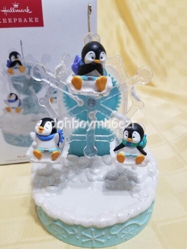 Hallmark 2023 Playful Penguins Ferris Wheel Penguin magic Christmas ...