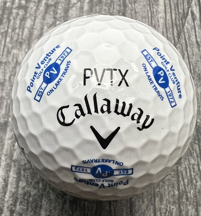 Callaway Chrome Soft Truvis Pointe Venture Golf Club on Lake TravisGolf ...