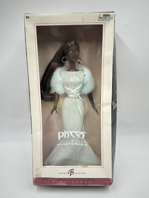 African American Pink Label Zodiac Sign Pisces Barbie Doll With Box ...