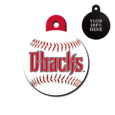 ARIZONA DIAMONDBACKS MLB - CUSTOMIZED - PET TAG - CIRCLE Shape - Tag-Z ...