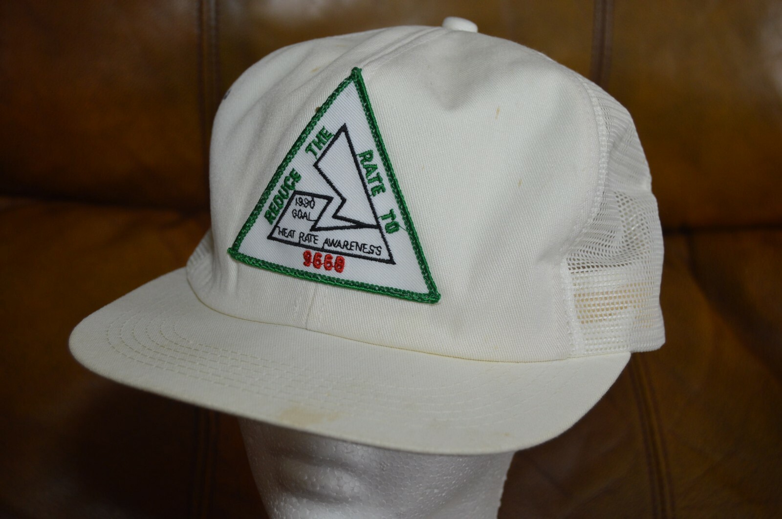 Vintage Denim Triangle Patch Trucker Mesh Back Hat Ca… - Gem