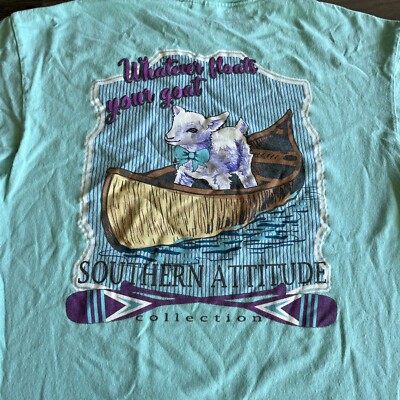 Youth Simply Southern Size Large Whatever Floats Your Goat T-Shirt | eBay