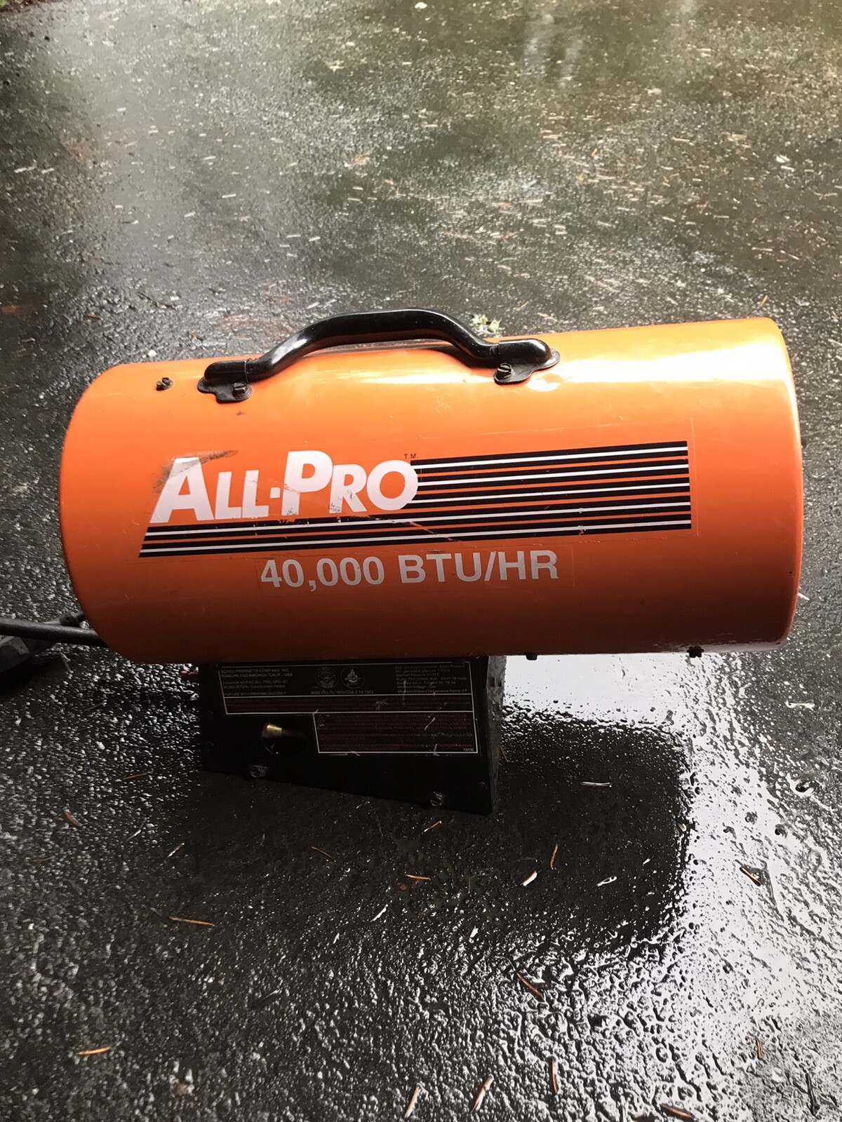 All Pro Forced Air Space Heater Propane 40,000 BTU TESTED NICE SEE | eBay