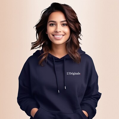 Women's Hoodie - The Original Heart. Navy Blue Color | eBay