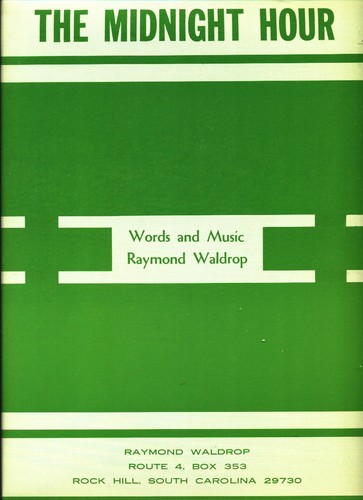 RAYMOND WALDROP THE MIDNIGHT HOUR SHEET MUSIC PIANO/VOCAL 1973 BRAND ...