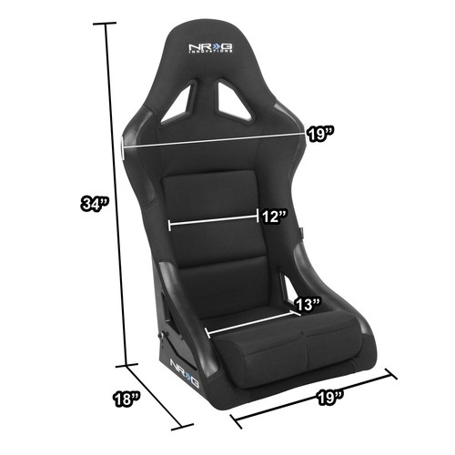 1X NRG INNOVATIONS FRP-330 FIBERGLASS FIXED BACK BUCKET RACING SEAT ...