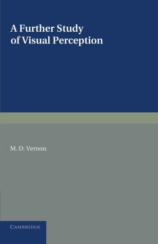 A Further Study of Visual Perception, Vernon 9781107695535 Fast Free ...