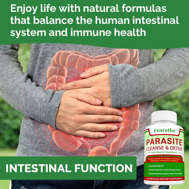 Parasite Cleanse Detox Capsules Body Boost Health Ultra Blast Quick 120 ...