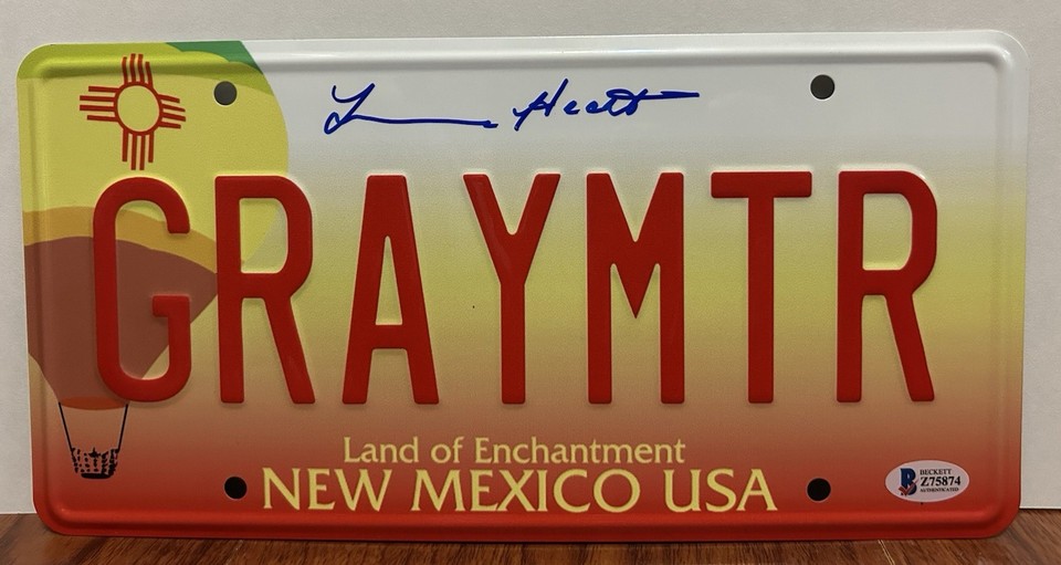JESSICA HECHT SIGNED BREAKING BAD GRETCHEN SCHWARTZ LICENSE PLATE ...