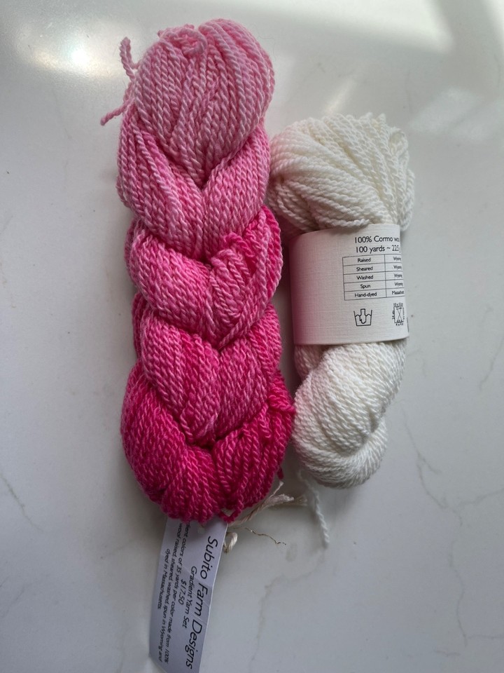 One Subito Farm Gradient Yarn Set, 100% American Cormo wool, Sport ...