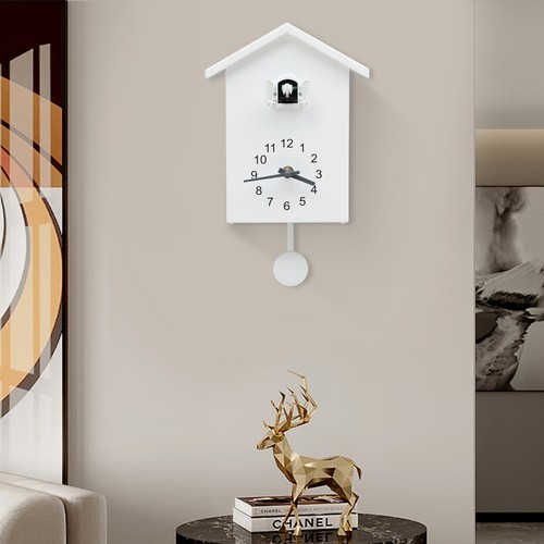 Modern Cuckoo Wall Clock Quartz Bird Home Clock Hanging for Living Room ...