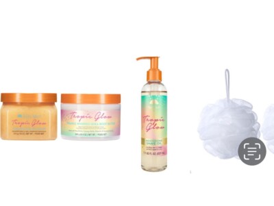 TREE HUT Gift Set! Tropical Glow Body Scrub, Body Butter, Shave Oil ...