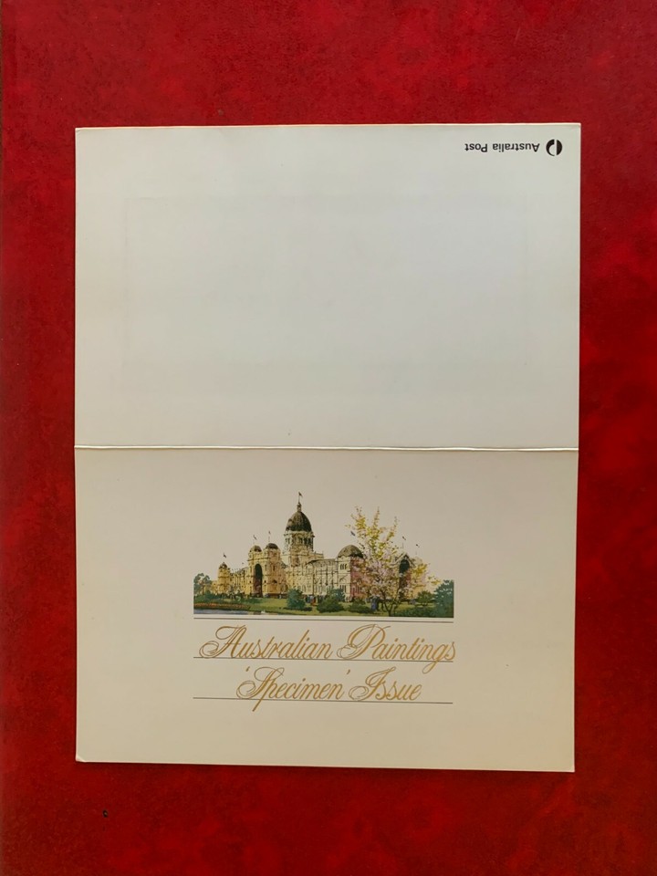 AUSTRALIA 1984 PRESENTATION PACK PAINTINGS SPECIMEN OVERPRINT ISSUE ...