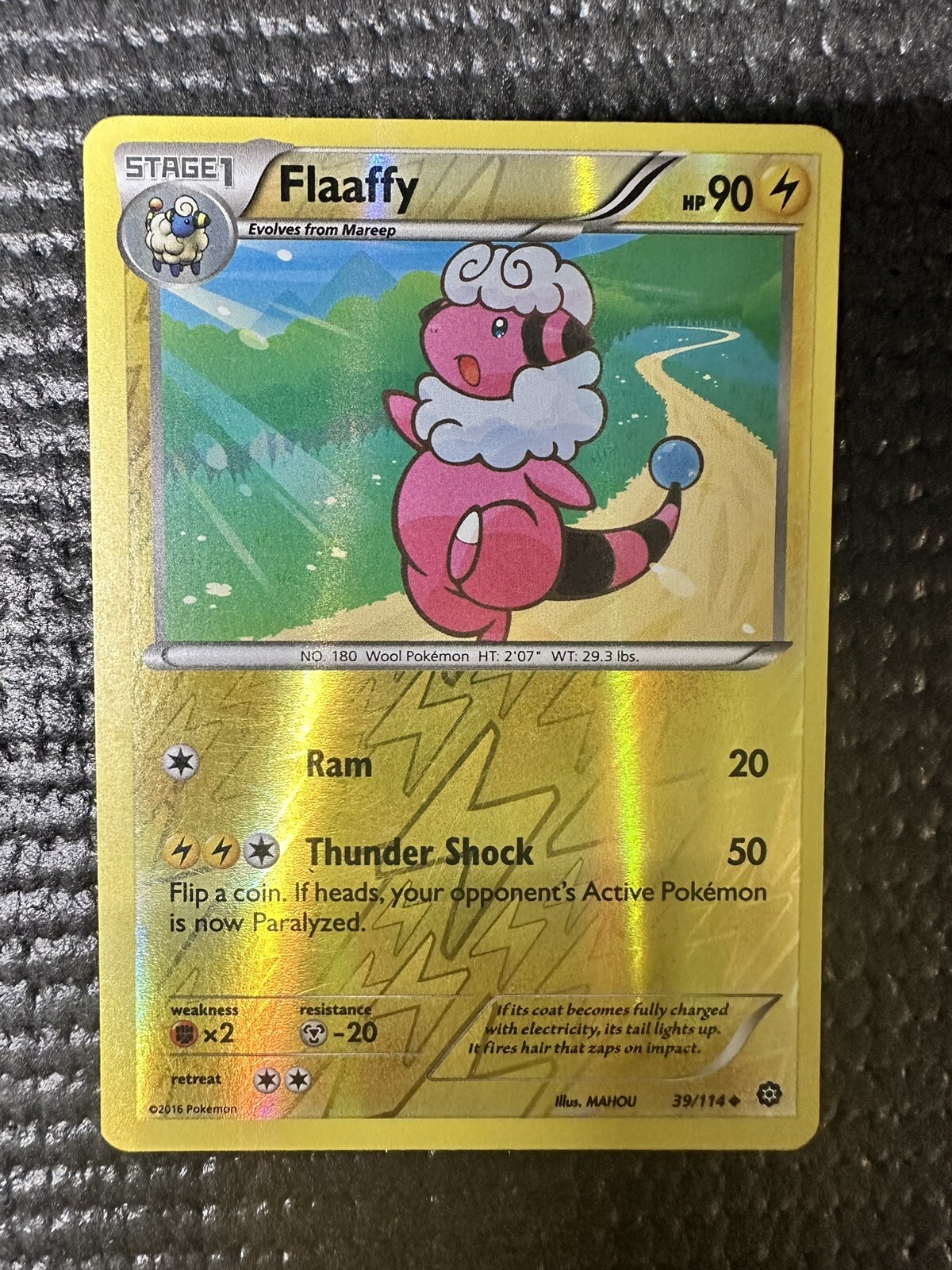 Flaaffy #39/114 Steam Siege Reverse Holo Uncommon Pokemon Card | eBay