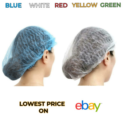 Disposable Caps Hair Net Food Catering Kitchen Mob Workwear Hat ...