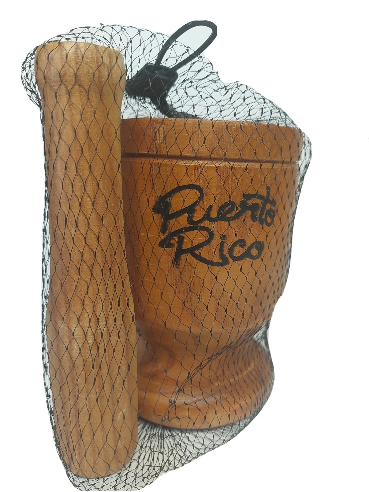 SMALL WOODEN MORTAR & PESTLY FOR MOFONGO PILON Y MACETA PARA MOFONGO EN ...