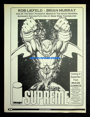 Supreme Image Comics 1992 Trade Print Magazine Ad Poster ADVERT | eBay