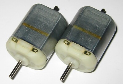 2 X Mabuchi FC-280SA Motor - 4.5 V DC Dual 2mm Diameter Shaft Small ...