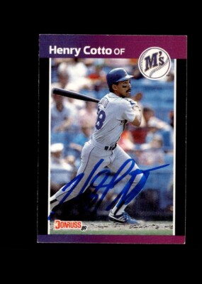 Henry Cotto Mariners 1989 Donruss authentic autographed card | eBay
