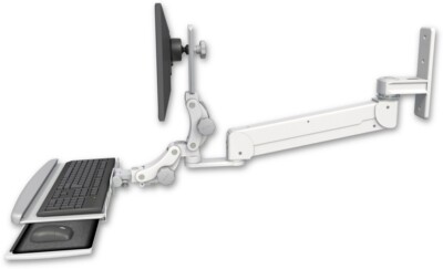 ICW Elite 5120 Paralink single arm LCD wall mount with white HDPE ...