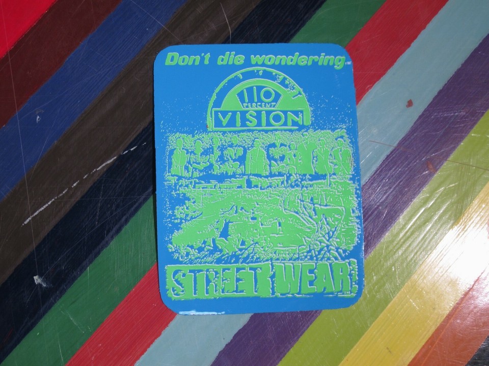 vtg 1980s Vision skateboard sticker - Duane Peters Hunns Punk VSW logos ...