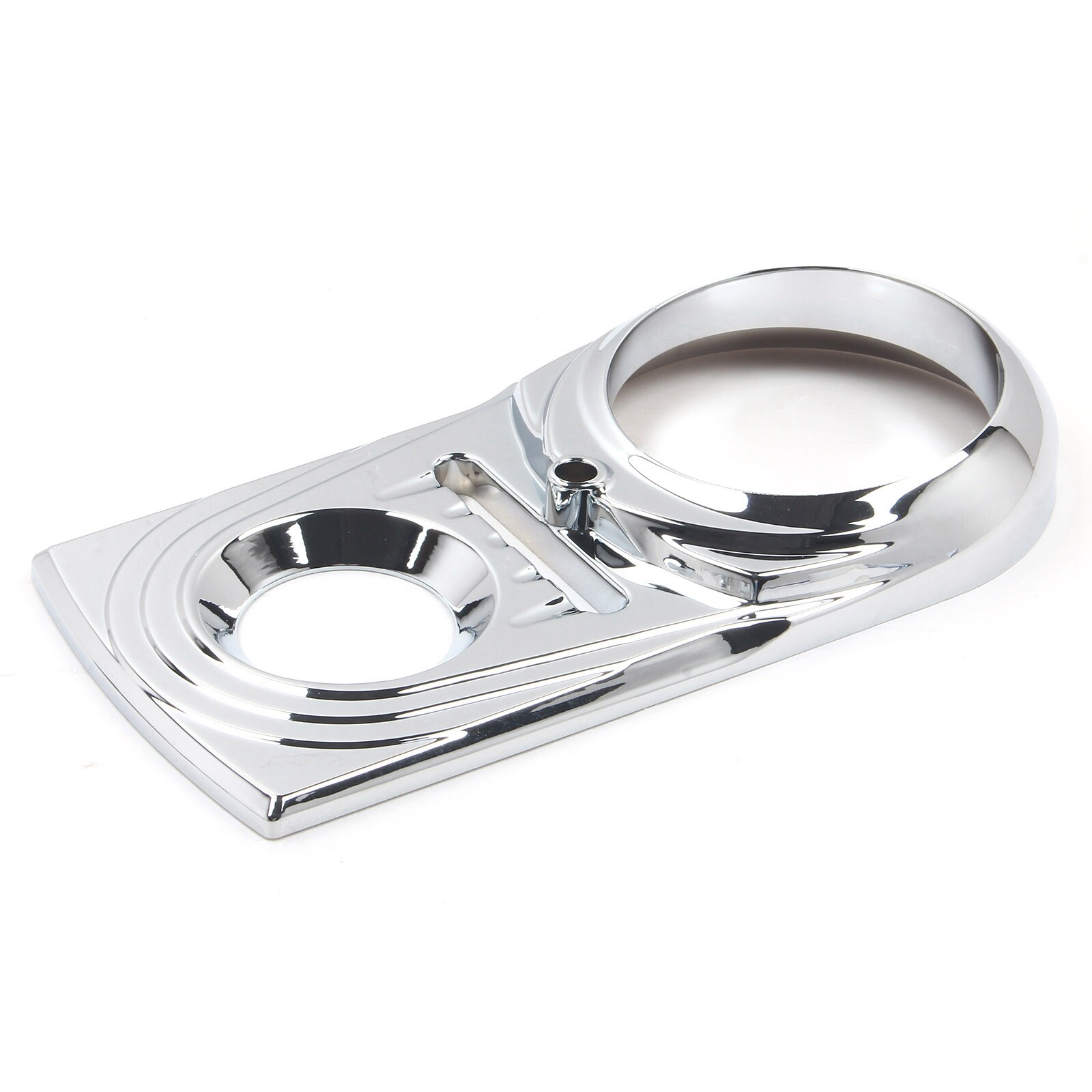 Chrome/Black Dash Panel Insert Cover For Harley Softail Dyna FXDWG ...