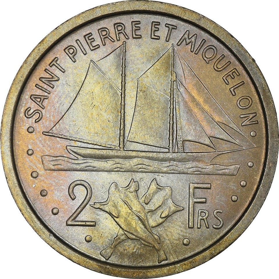 [#909600] Coin, SAINT PIERRE & MIQUELON, 2 Francs, 1948, Paris, ESSAI ...