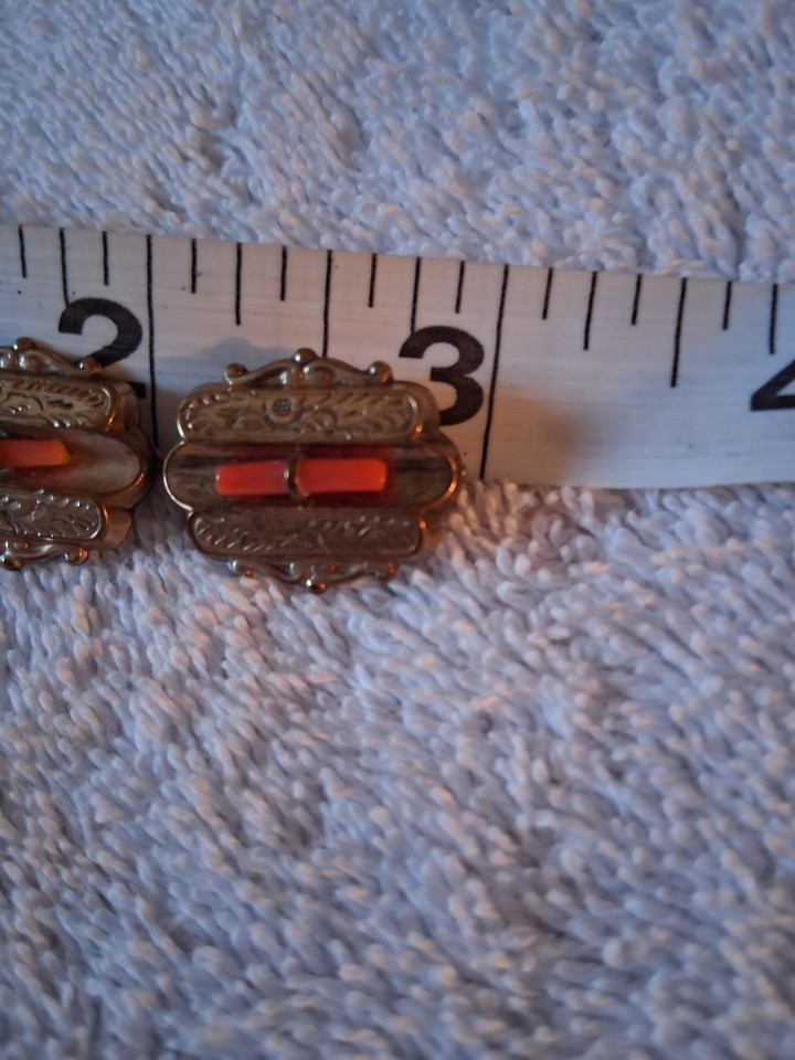 Victorian Pins with Branch Coral Pair | eBay