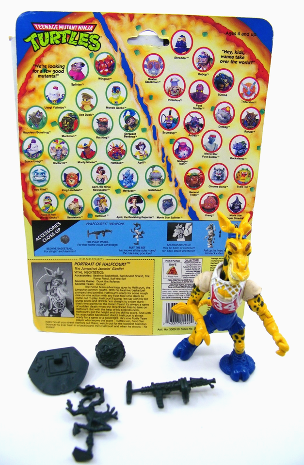 TMNT 1993 Halfcourt Complete Teenage Mutant Ninja Turtles Giraffe | eBay