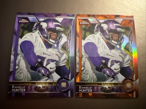 2015 Topps Chrome #173 Danielle Hunter Rookie RC Lot Purple, Orange ...