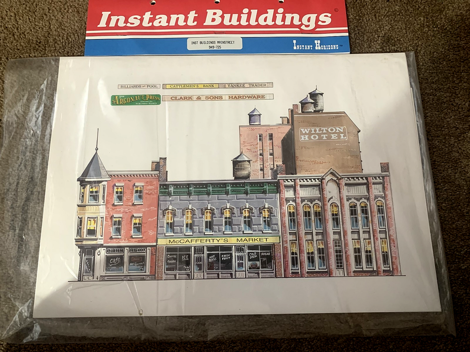 Walthers Scene Master HO Scale Instant Buildings Main Street, Back ...