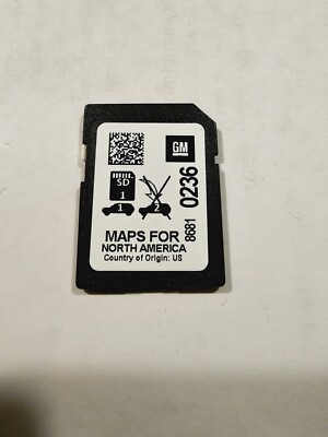 2018-2020 GM GMC CADILLAC BUICK NAVIGATION SD CARD 8681 0236 FACTORY GM ...