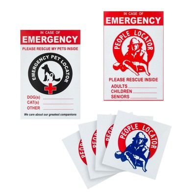 Fire Rescue Decals – Reflective Emergency Stickers for Kids, Adults ...