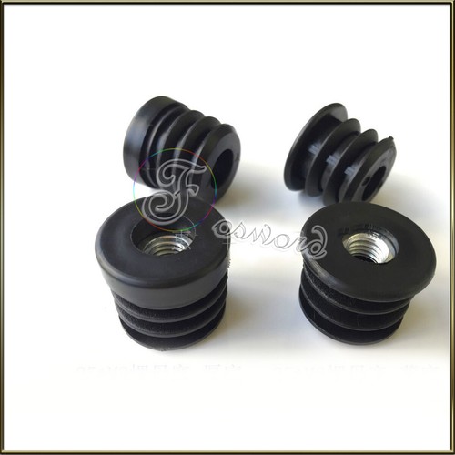 Ø 6/8/10 mm Round Black Plastic Blanking End Caps Pipe Tube Inserts ...