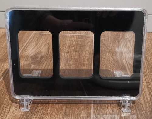 3 Grids Acrylic / EVA in Black Display Frame Storage Box For NGC/PCGS ...