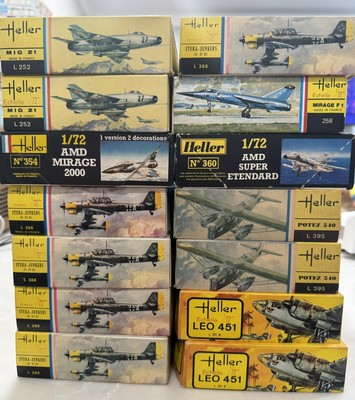 HELLER 1/72 SCALE AIRPLANE MODEL KITS - FREE SHIPPING | eBay