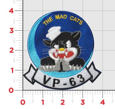 Officially Licensed US Navy VP-63 Mad Cats Squadron Patch | eBay